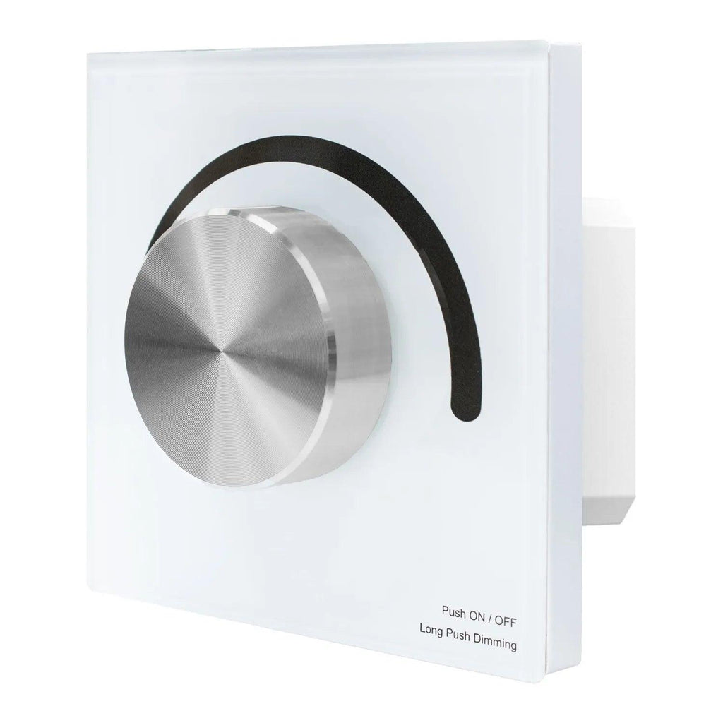 Rotary Panel AC Mains Dimmer Switch White/Black – Ledison Lighting