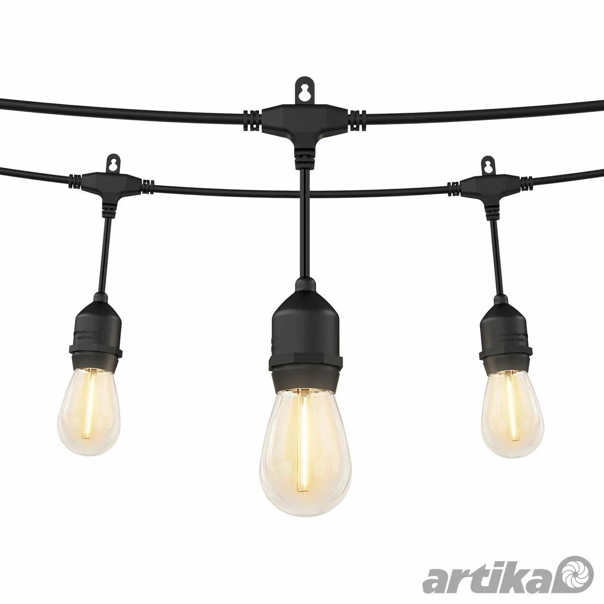 Artika Eclipse Solar 20 LED String Lights 12.8m Solar & USB-C Remote C ...